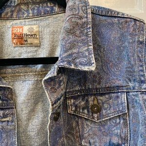 Ruff Hewn | Jackets & Coats | Ruff Hewn Paisley Denim Jacket | Poshmark